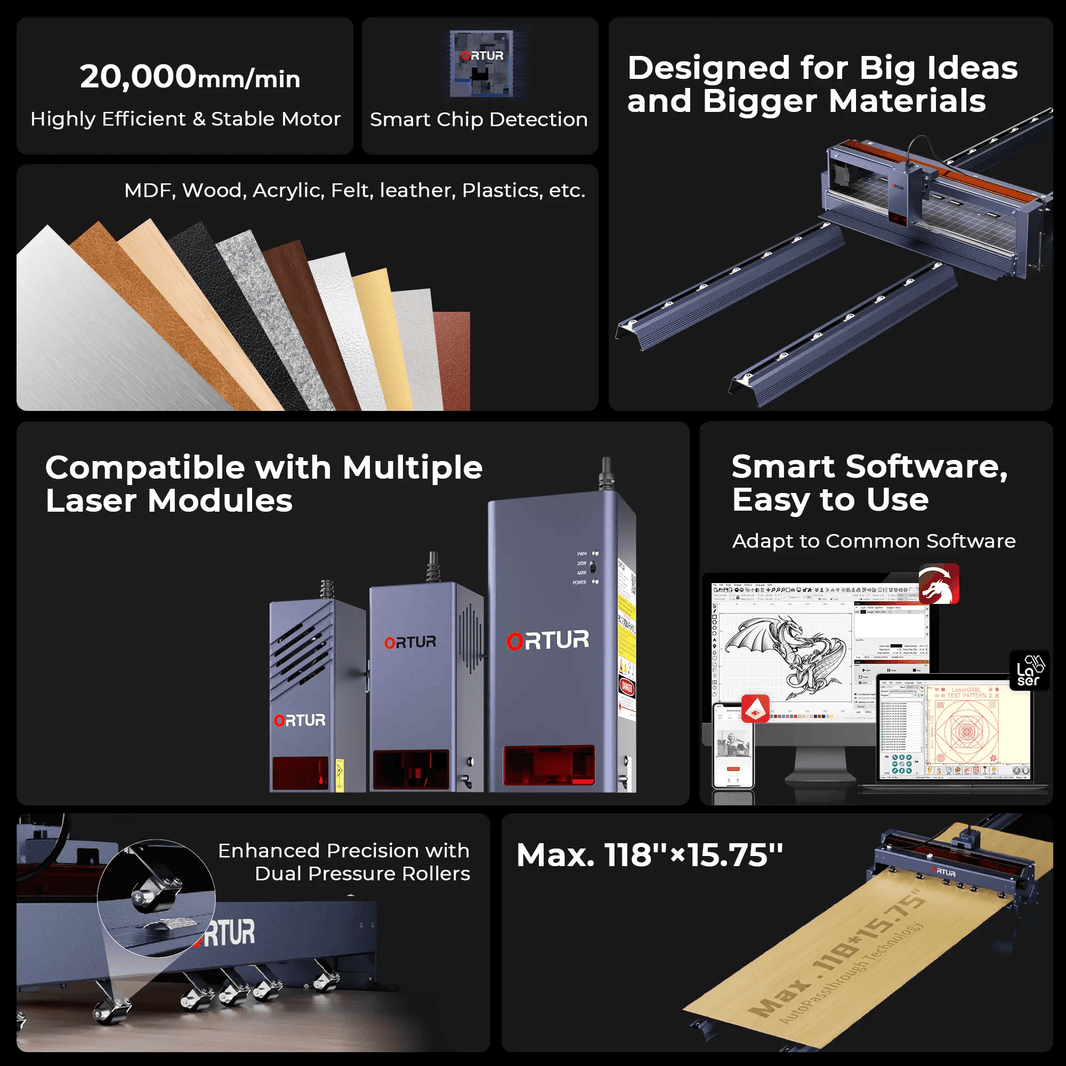 Ortur Laser Engraving and Cutting Machines