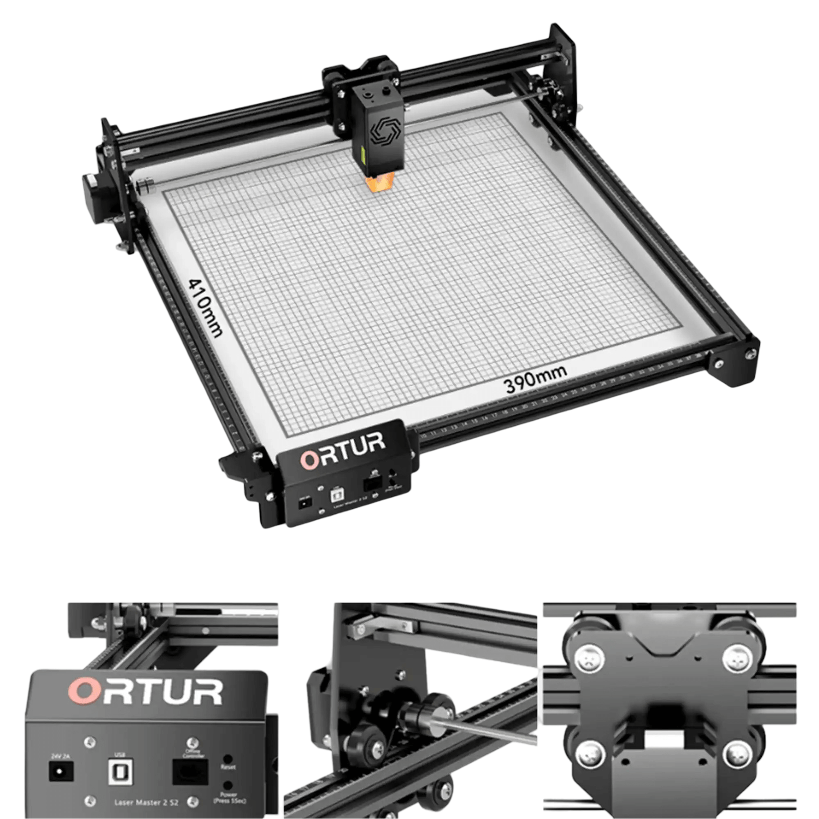 Ortur Laser Master 2 (LM2 S2) Laser Engraver & Cutter 1.6W/5.5W/10W